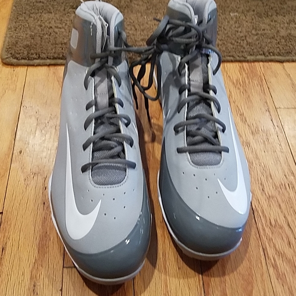 Nike | Shoes | Mens Nike Alpha Huarache Grey Baseball Cleats | Poshmark